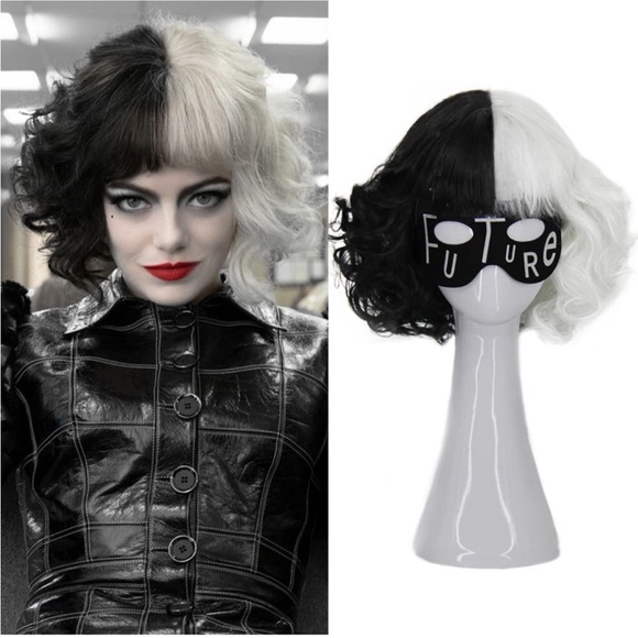 Accessories | Cruella Deville Wig And Mask Costume | Poshmark